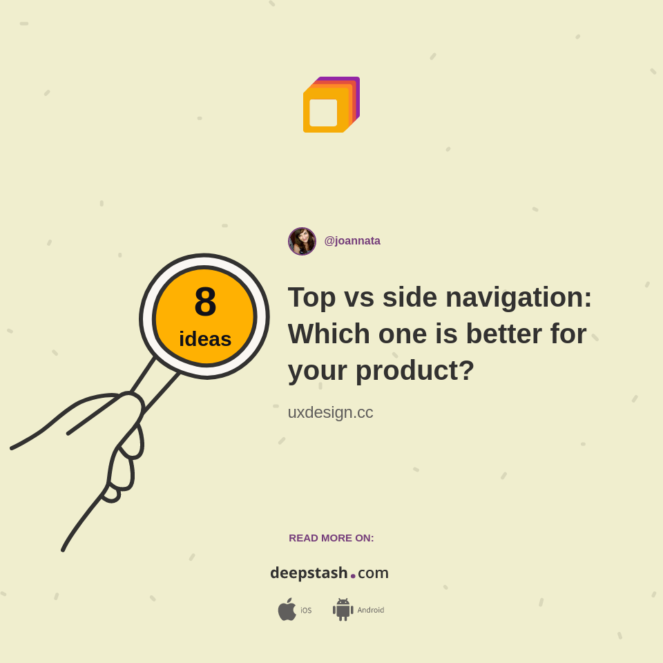 Top vs side navigation: Which one is better for your product? | Deepstash