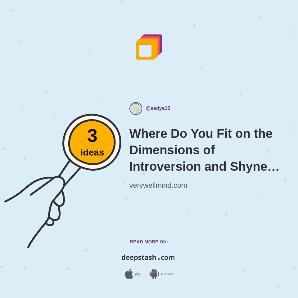 Where Do You Fit on the Dimensions of Introversion and Shyness Scale ...