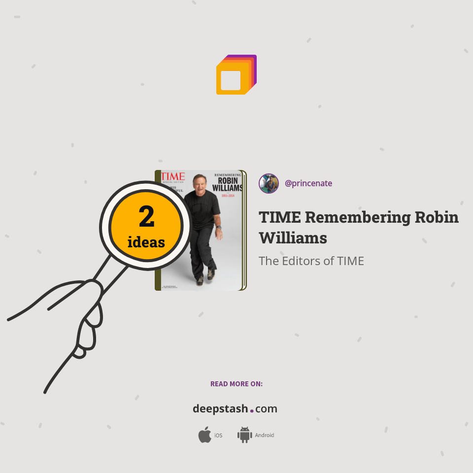 TIME Remembering Robin Williams - Deepstash