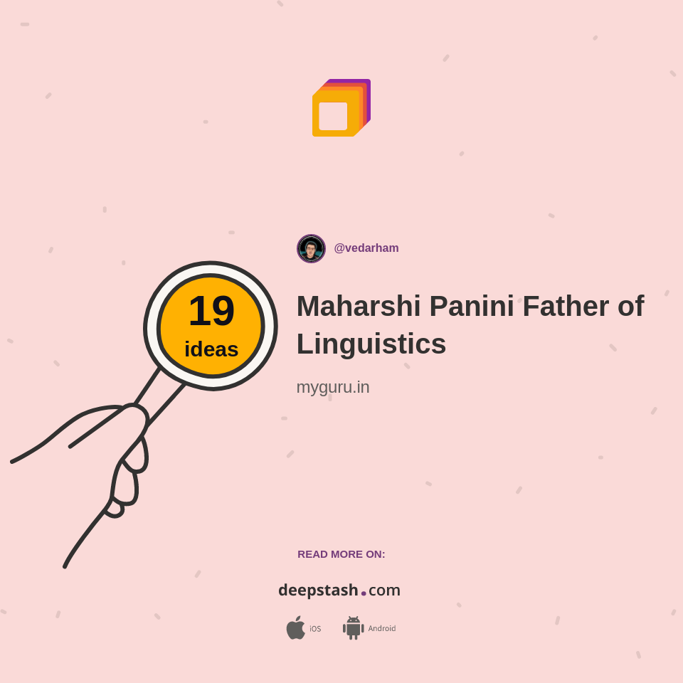 Maharshi Panini Father of Linguistics | Deepstash