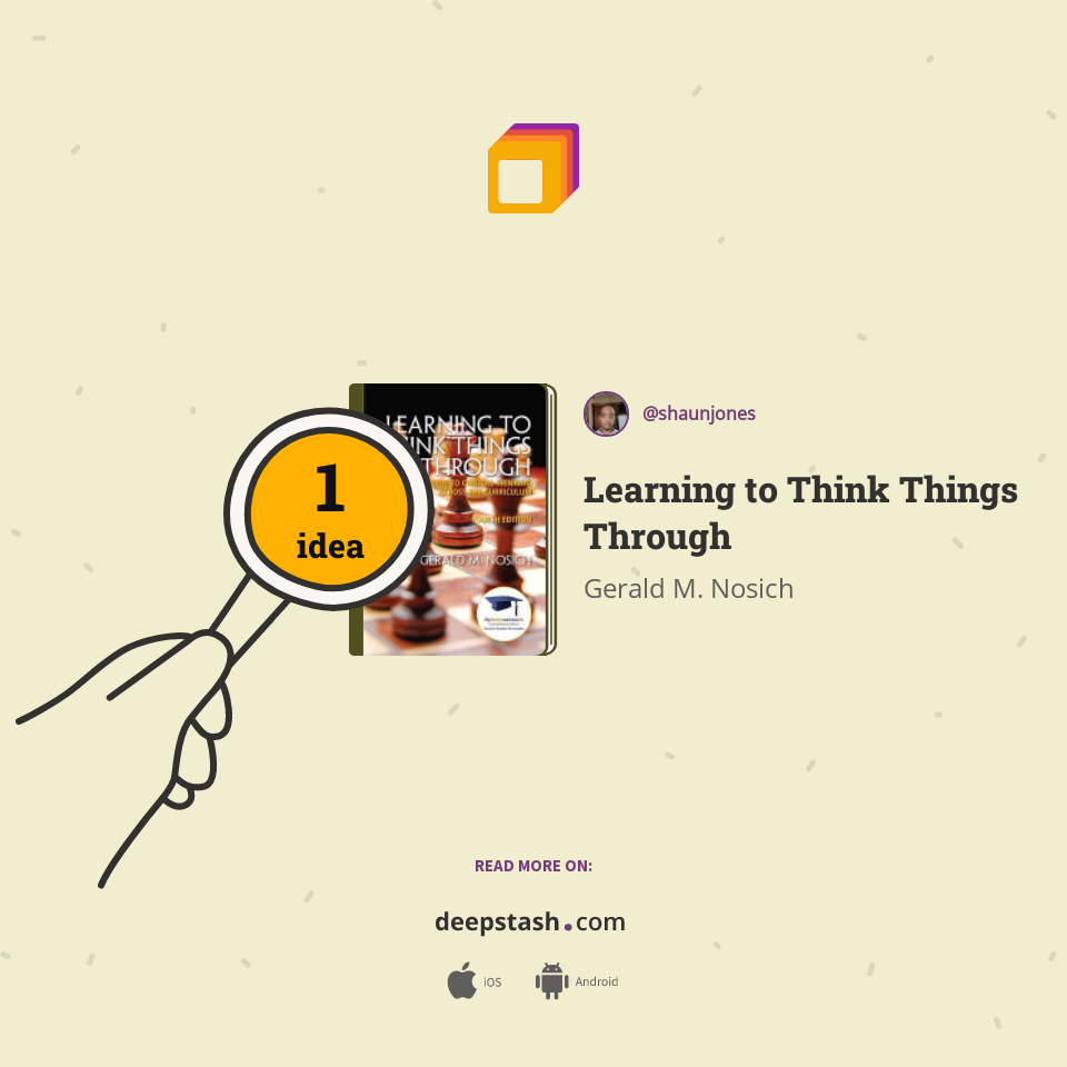 Learning to Think Things Through - Deepstash