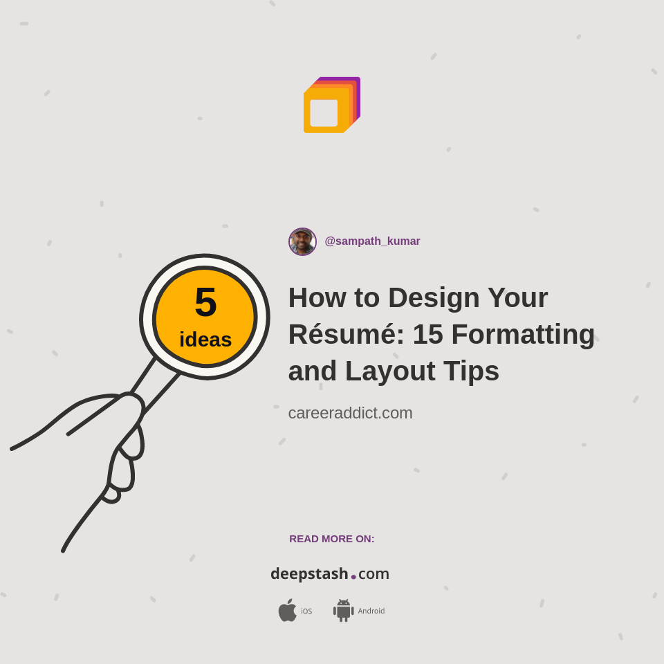 How to Design Your Résumé: 15 Formatting and Layout Tips | Key Ideas ...