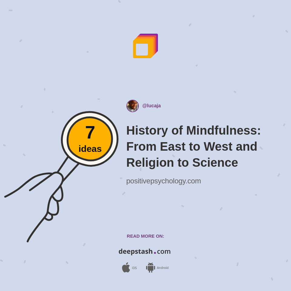 History of Mindfulness: From East to West and Religion to Science ...