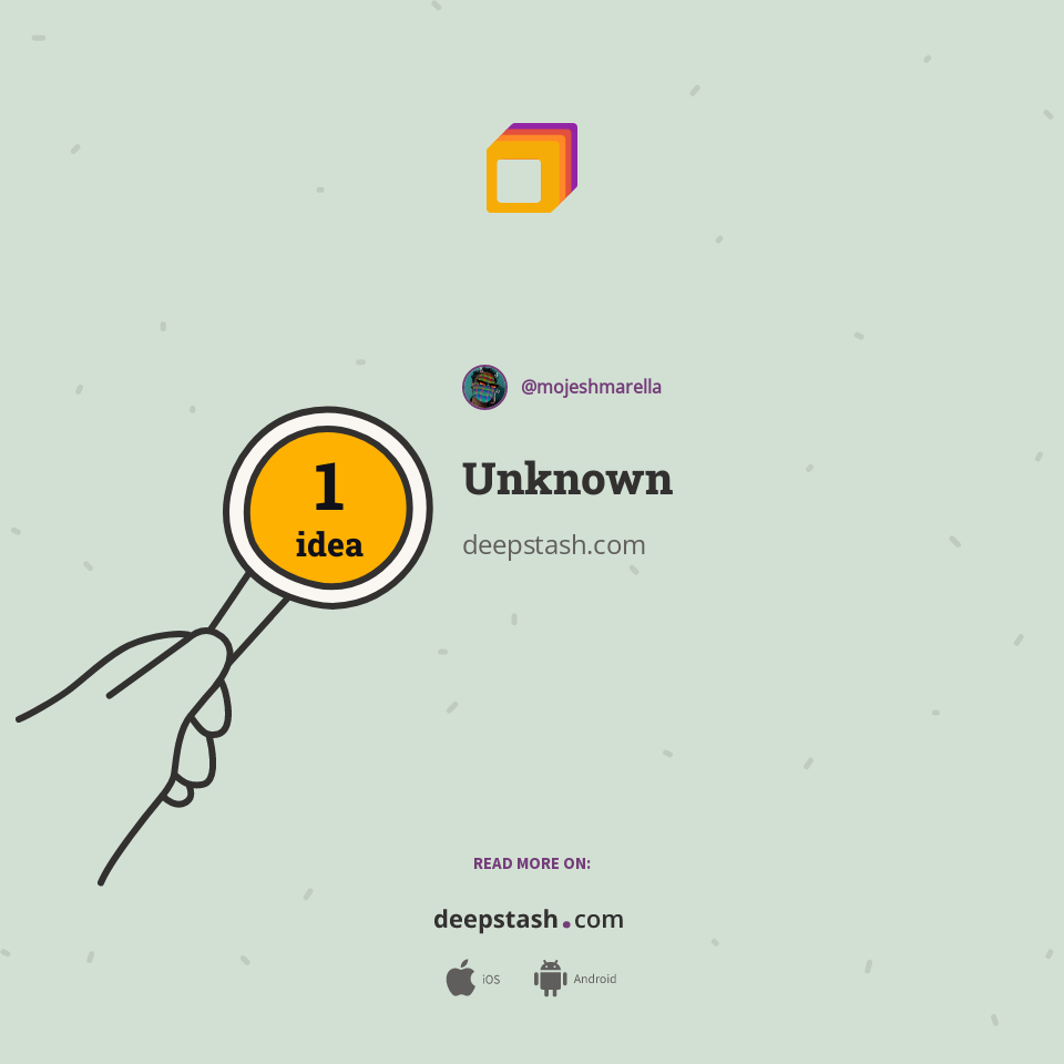Unknown - Deepstash