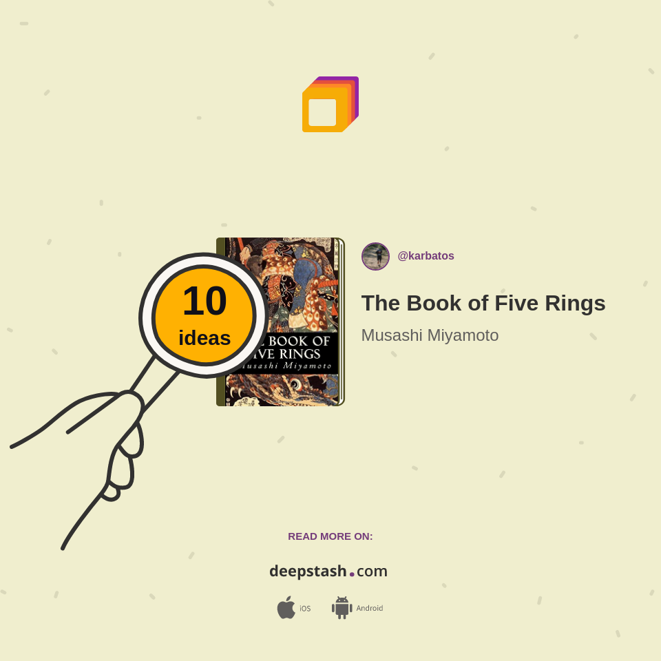 The Book of Five Rings - Deepstash