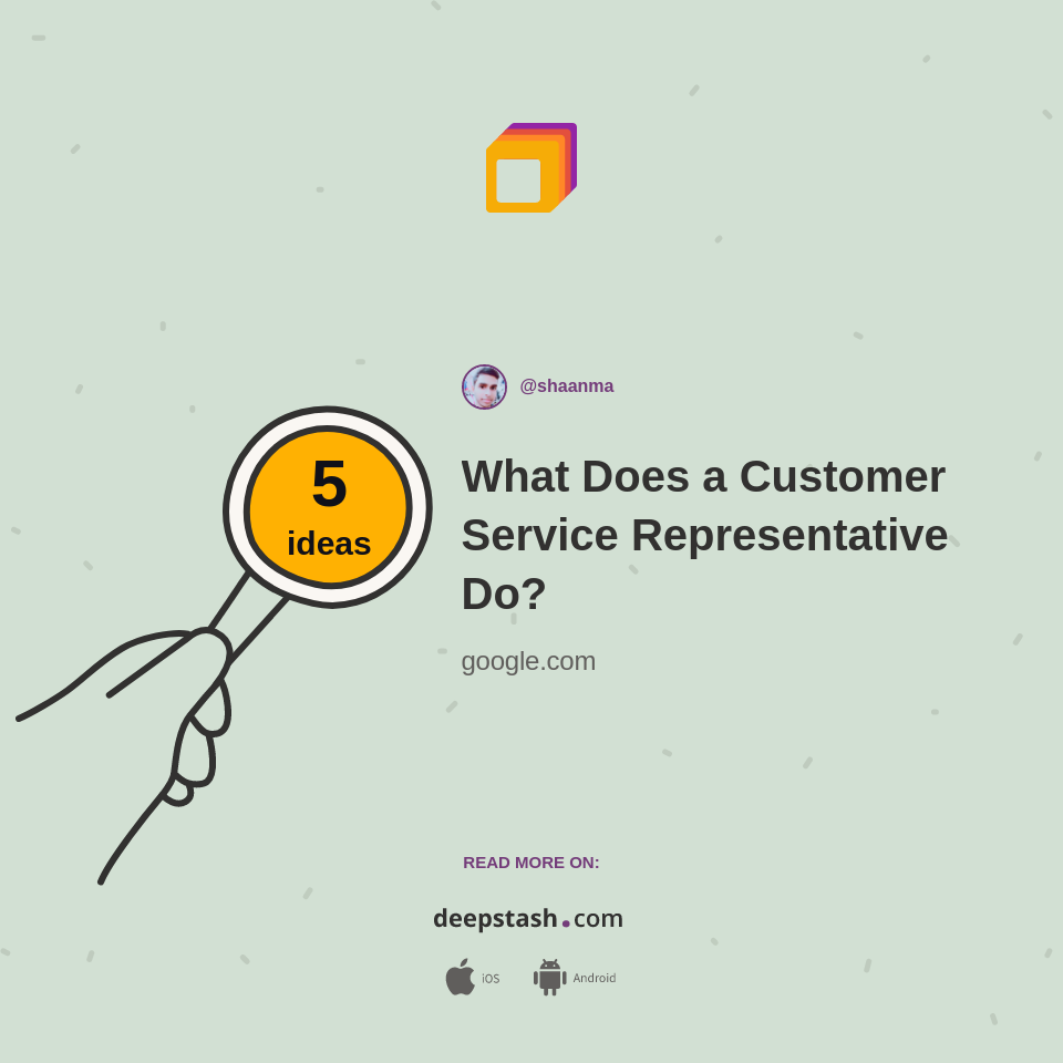 What Does A Customer Service Representative Do Deepstash what-does-a-customer-service-representative-do-deepstash