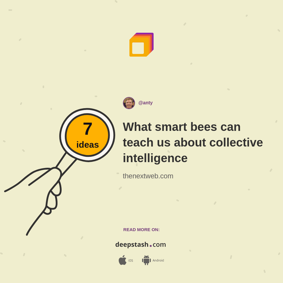 What smart bees can teach us about collective intelligence - Deepstash