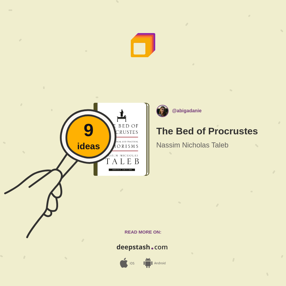 The Bed of Procrustes - Deepstash