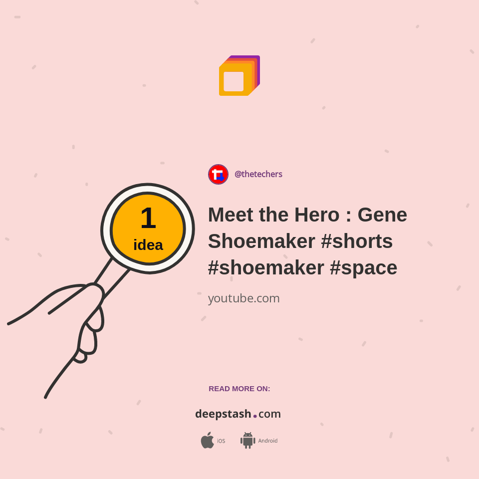Meet the Hero : Gene Shoemaker #shorts #shoemaker #space - Deepstash