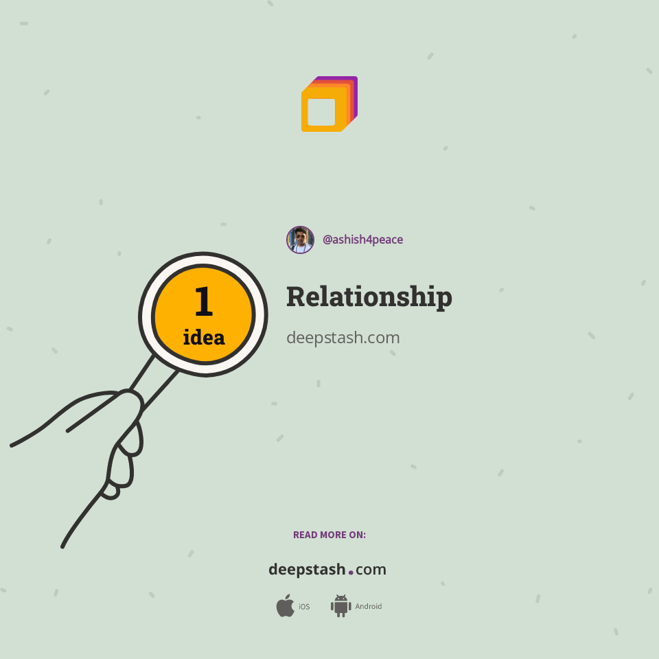 Relationship - Deepstash