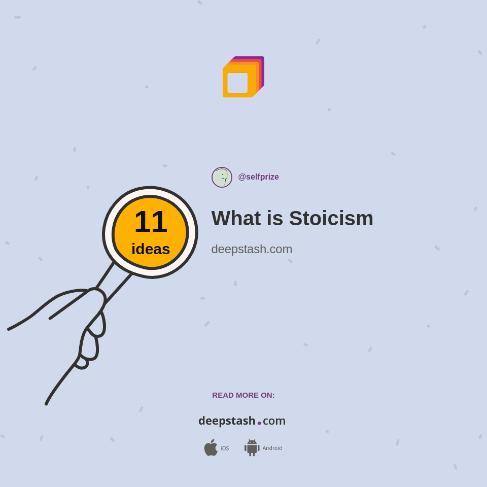 What is Stoicism - Deepstash