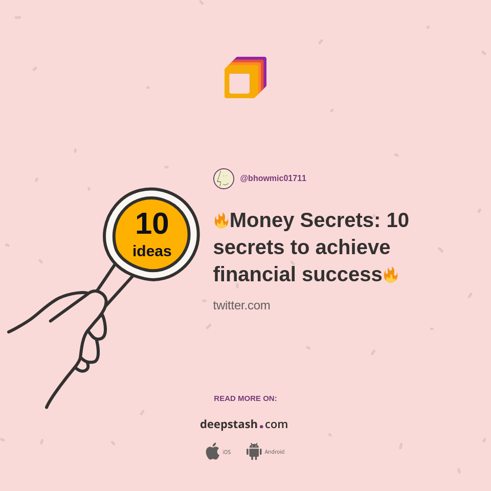 🔥Money Secrets: 10 secrets to achieve financial success🔥 - Deepstash