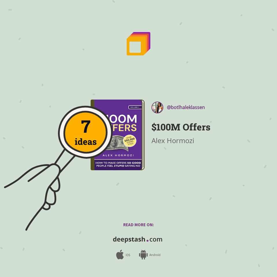 $100M Offers - Deepstash