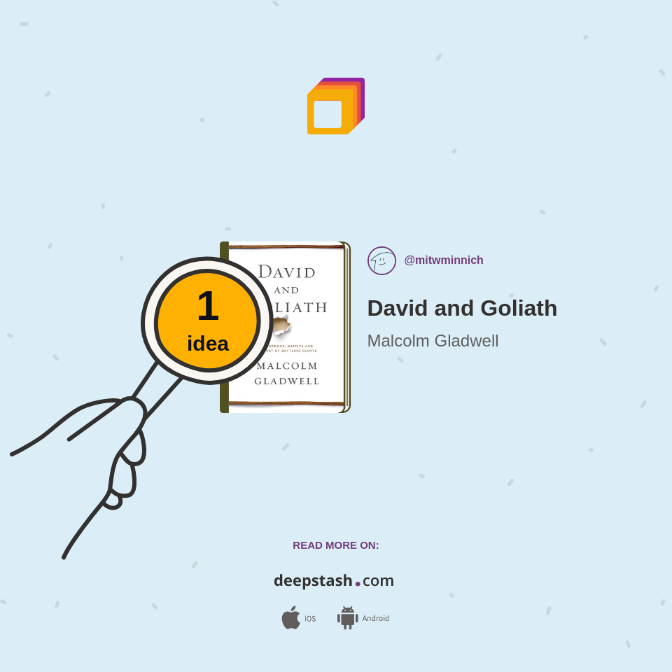 David and Goliath - Deepstash