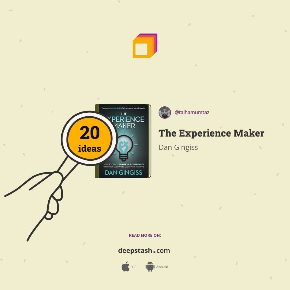 The Experience Maker - Deepstash