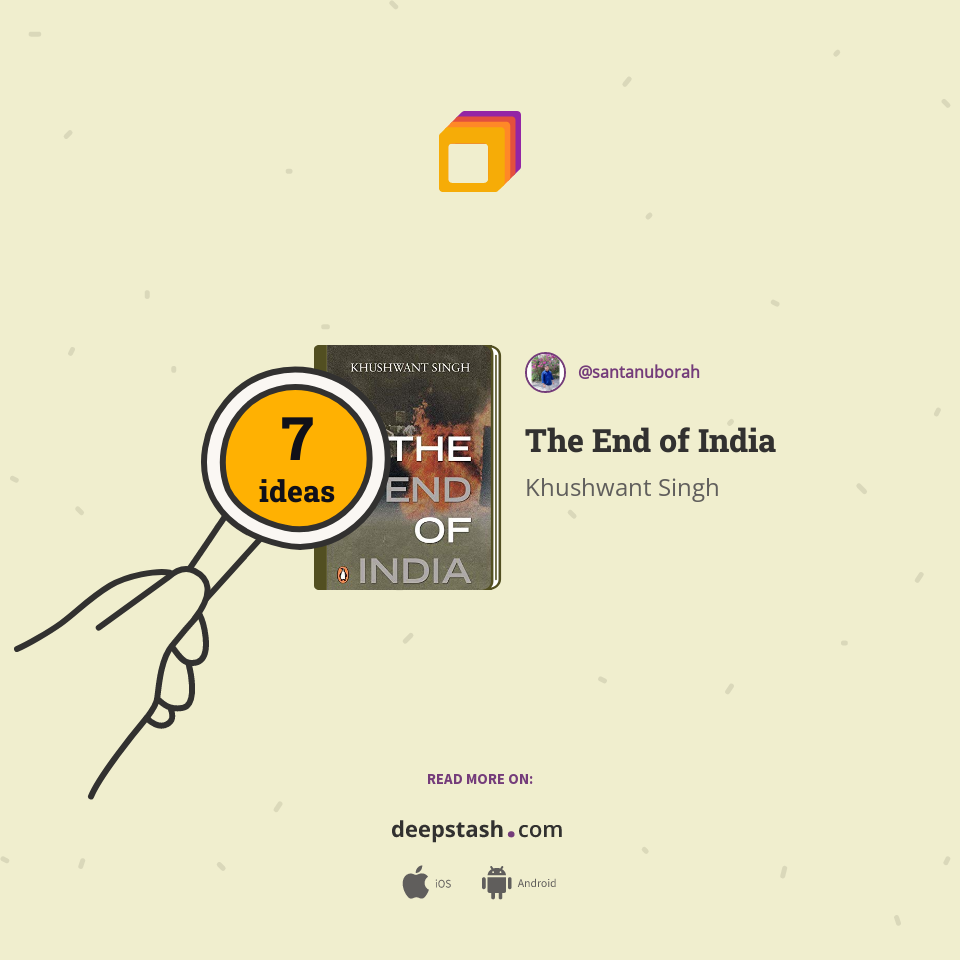 The End of India - Deepstash