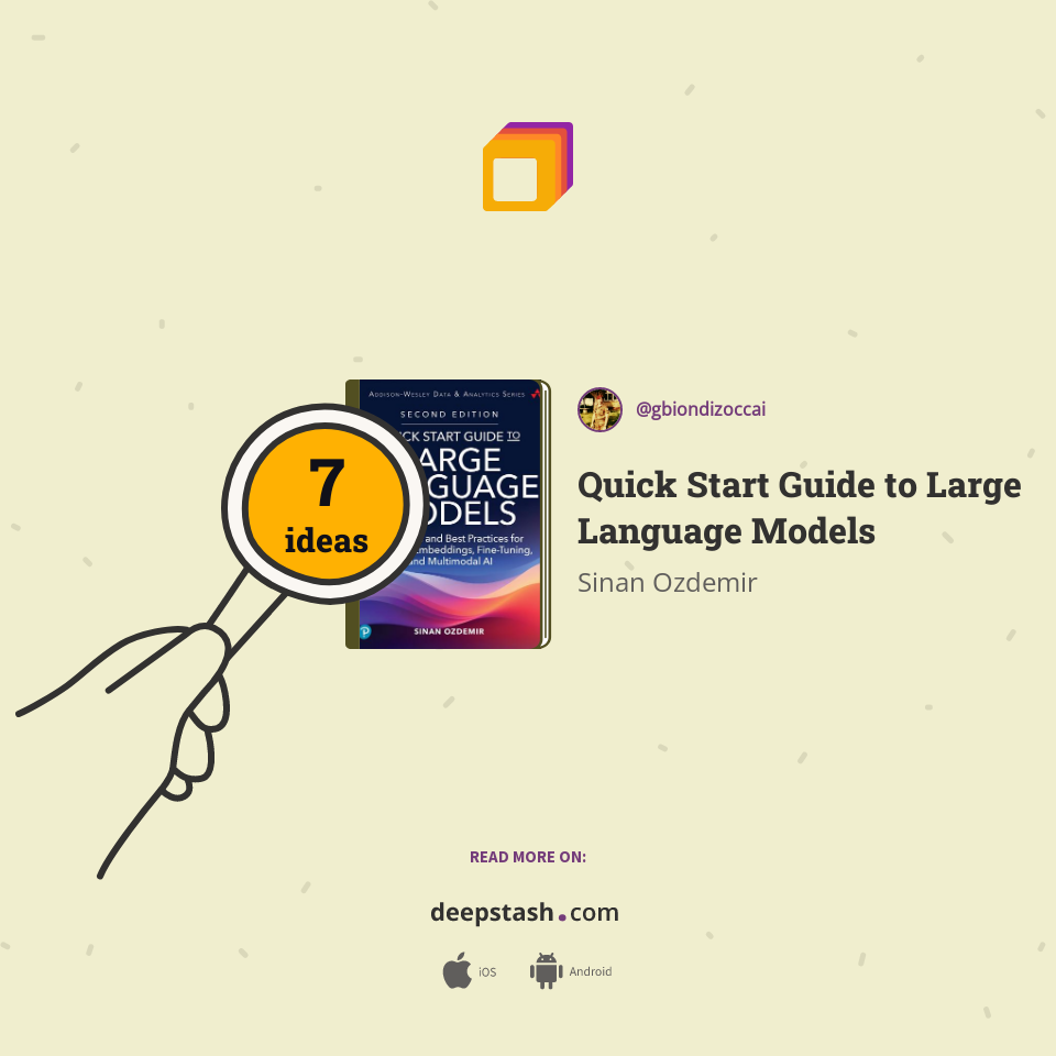 Quick Start Guide to Large Language Models - Deepstash