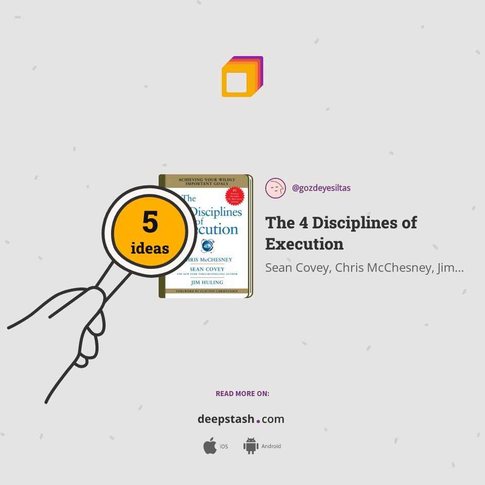 The 4 Disciplines of Execution - Deepstash