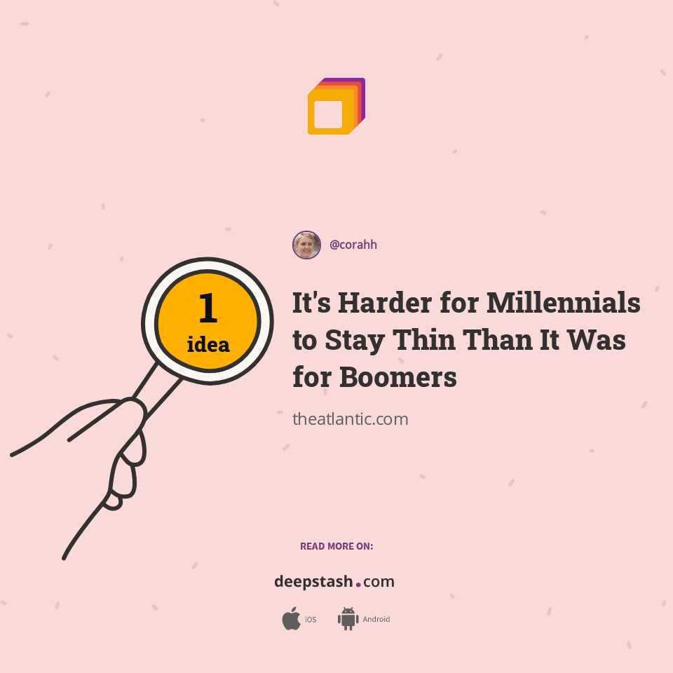 It s Harder For Millennials To Stay Thin Than It Was For Boomers it-s-harder-for-millennials-to-stay-thin-than-it-was-for-boomers