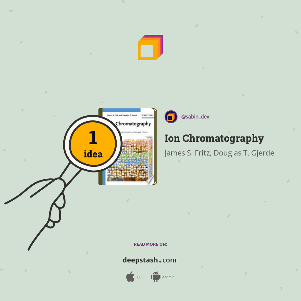 Ion Chromatography Deepstash