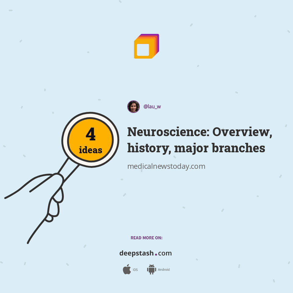 Neuroscience: Overview, history, major branches - Deepstash