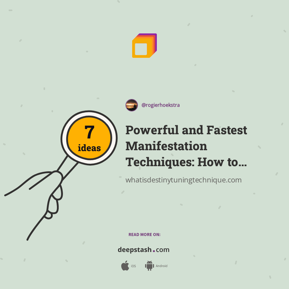 Powerful and Fastest Manifestation Techniques: How to Manifest Anything ...