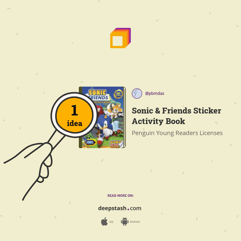 Sonic & Friends Sticker Activity Book - Deepstash