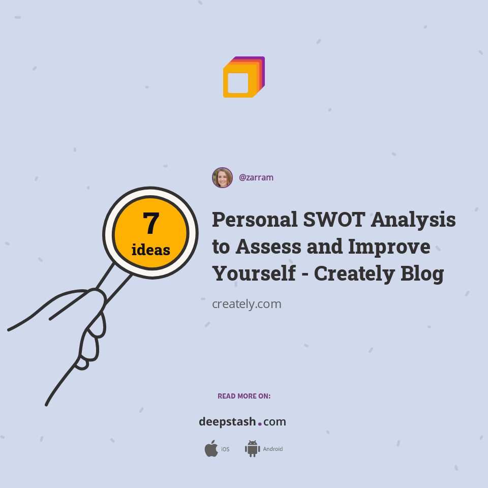 Personal SWOT Analysis to Assess and Improve Yourself - Creately Blog ...