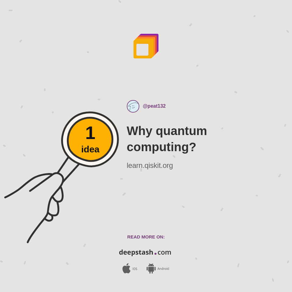 Why quantum computing? - Deepstash