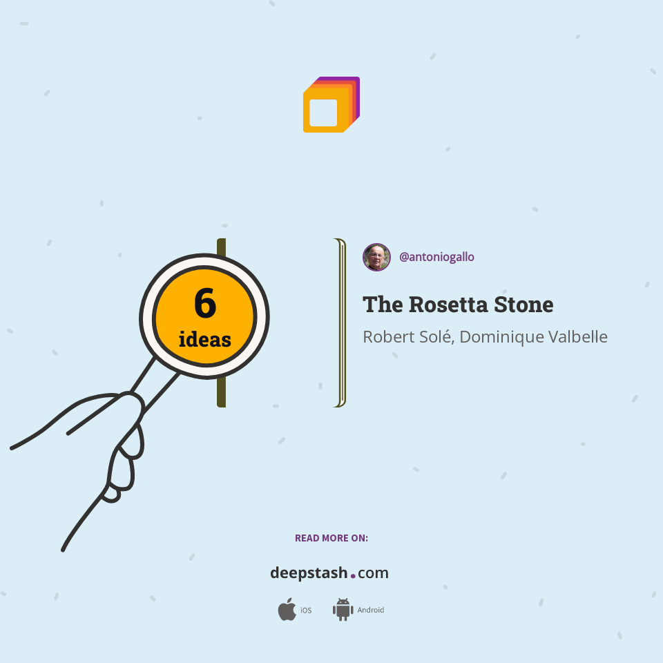 The Rosetta Stone - Deepstash