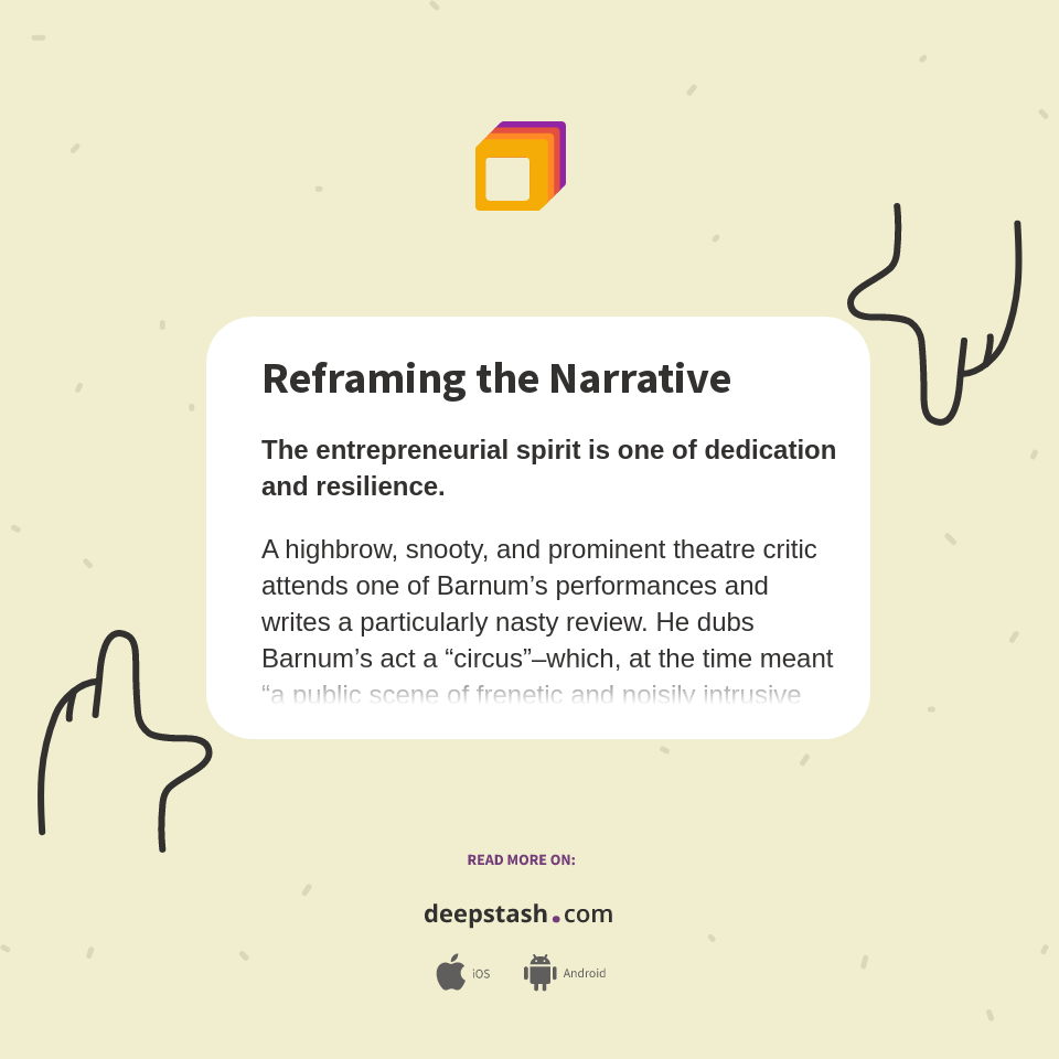 Reframing the Narrative - Deepstash