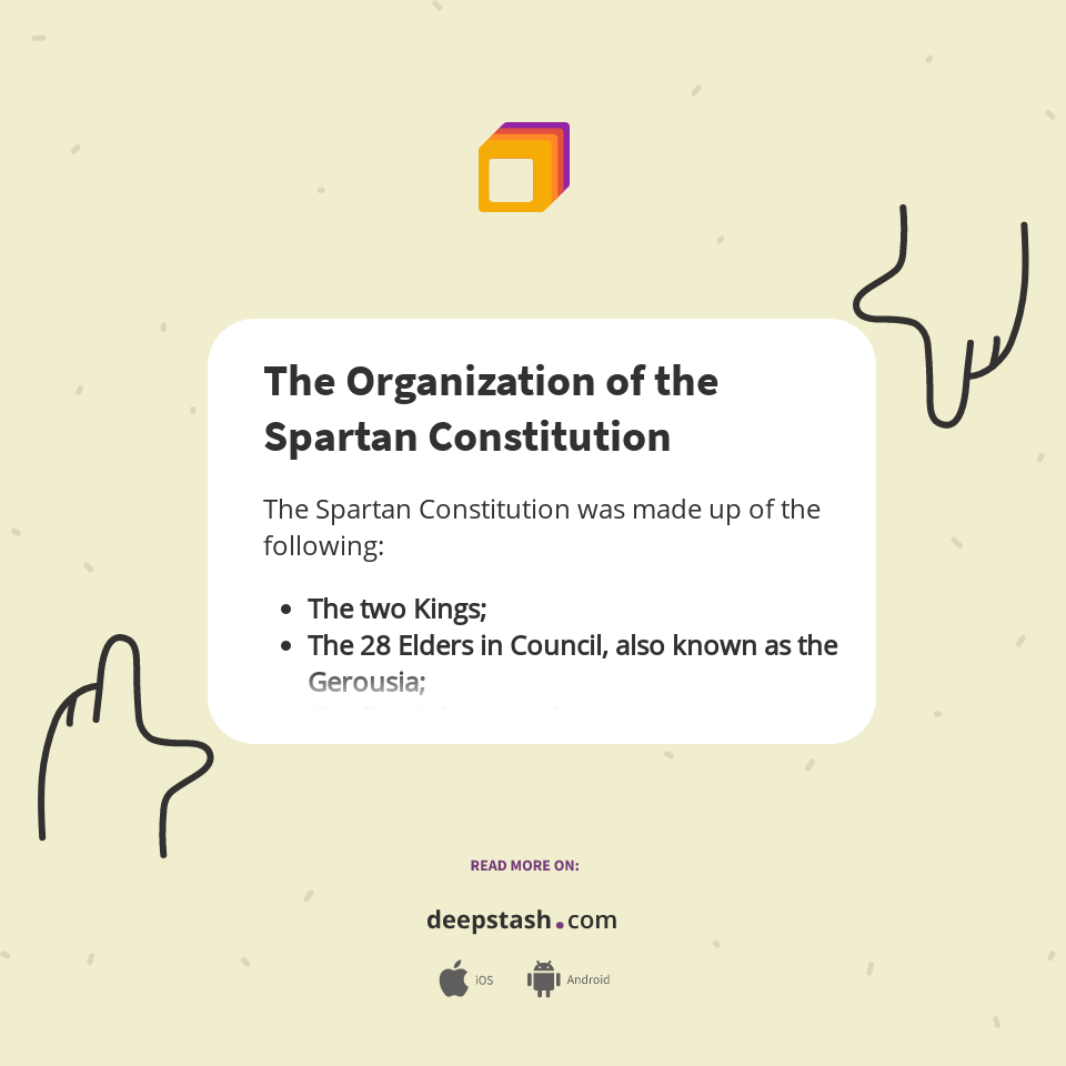 The Organization of the Spartan Constitution - Deepstash