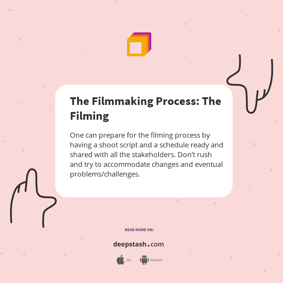 The Filmmaking Process: The Filming - Deepstash