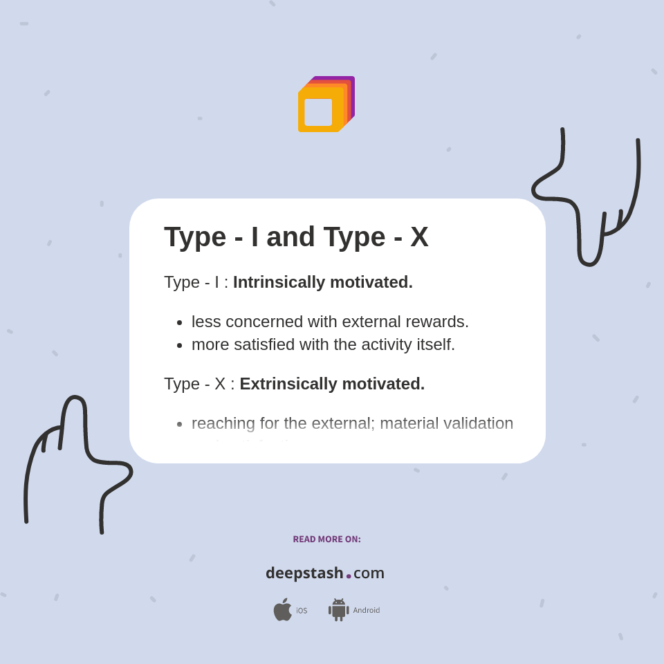 Type - I and Type - X - Deepstash