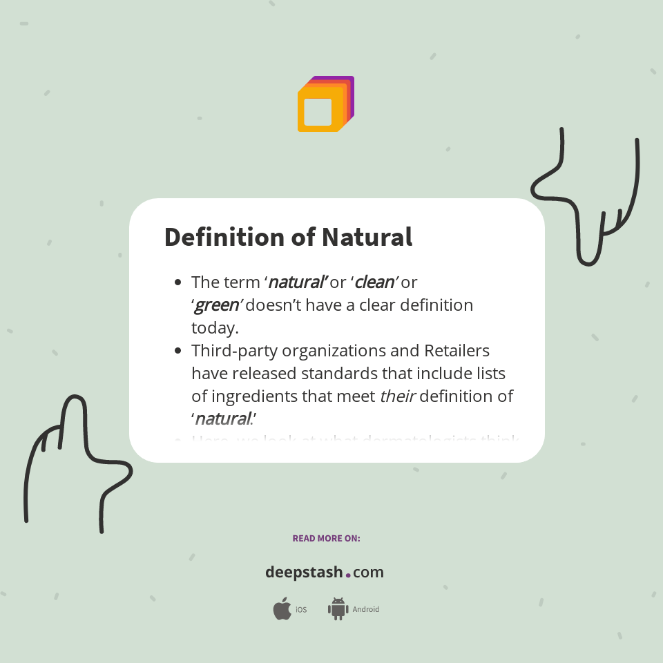 Definition of Natural - Deepstash