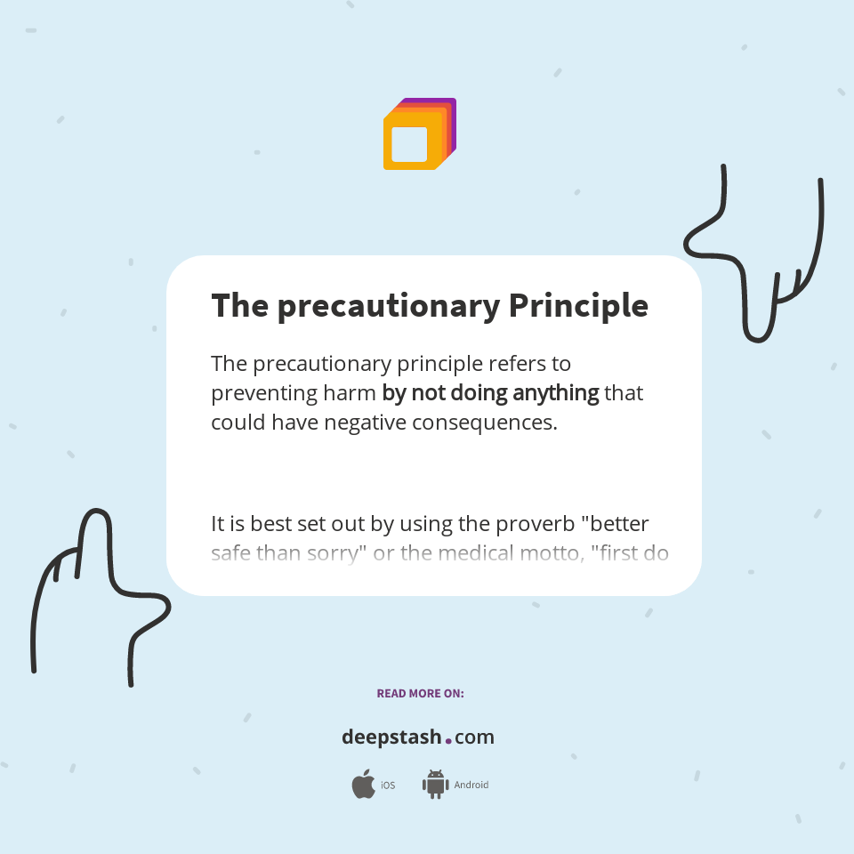 The precautionary Principle - Deepstash