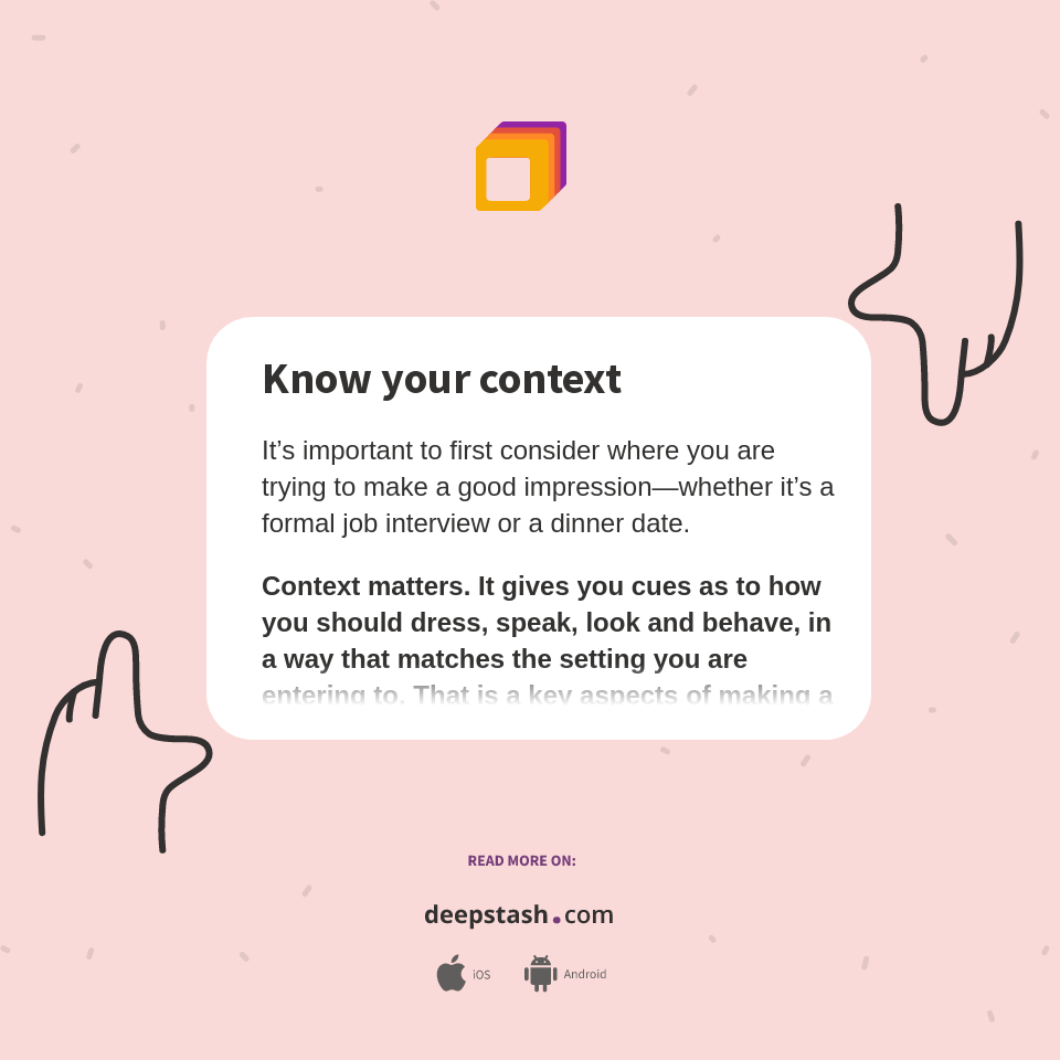 Know your context - Deepstash
