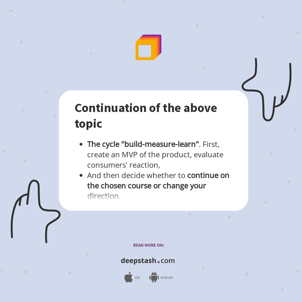 Continuation of the above topic - Deepstash
