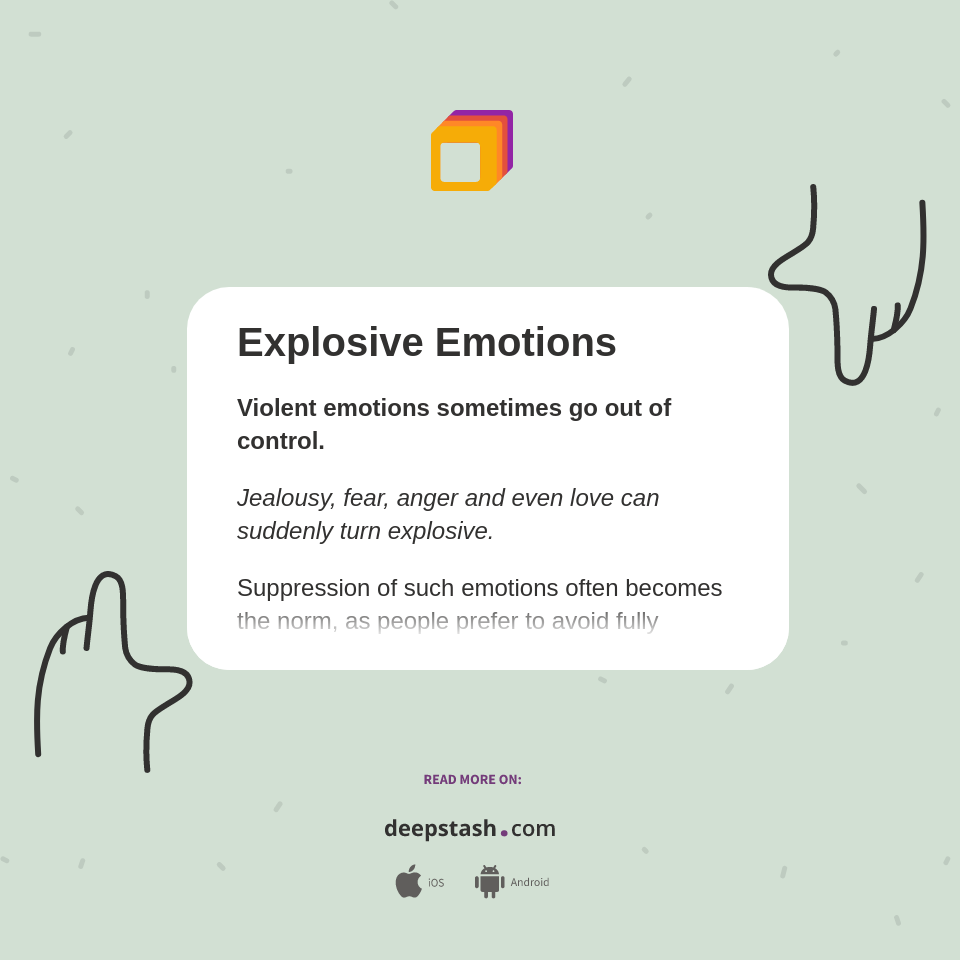 Explosive Emotions - Deepstash