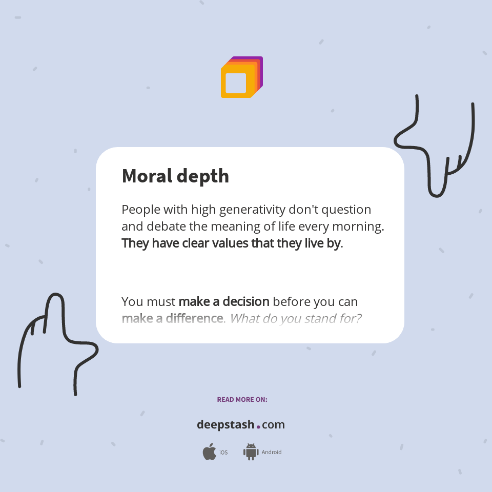 Moral depth - Deepstash