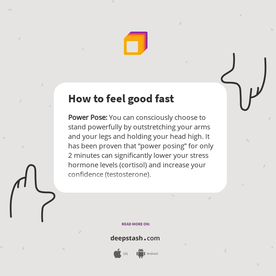 How To Feel Good Fast Deepstash how-to-feel-good-fast-deepstash
