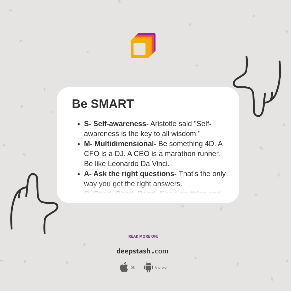Be SMART - Deepstash