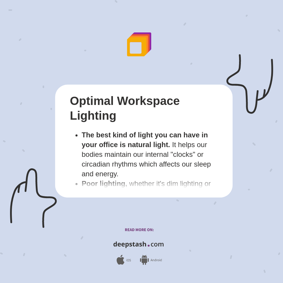 Optimal Workspace Lighting - Deepstash