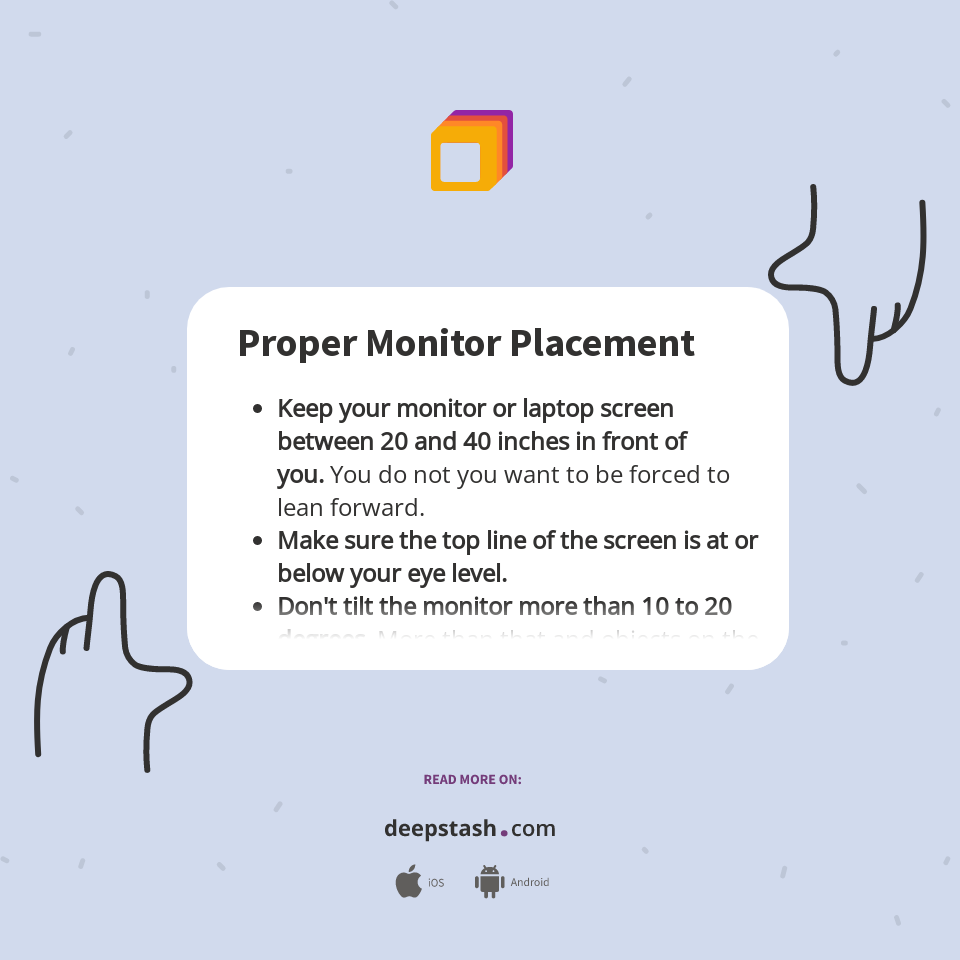 Proper Monitor Placement - Deepstash