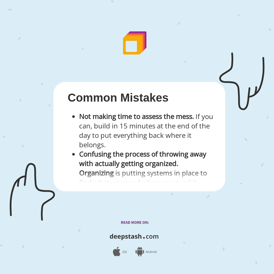 Common Mistakes - Deepstash