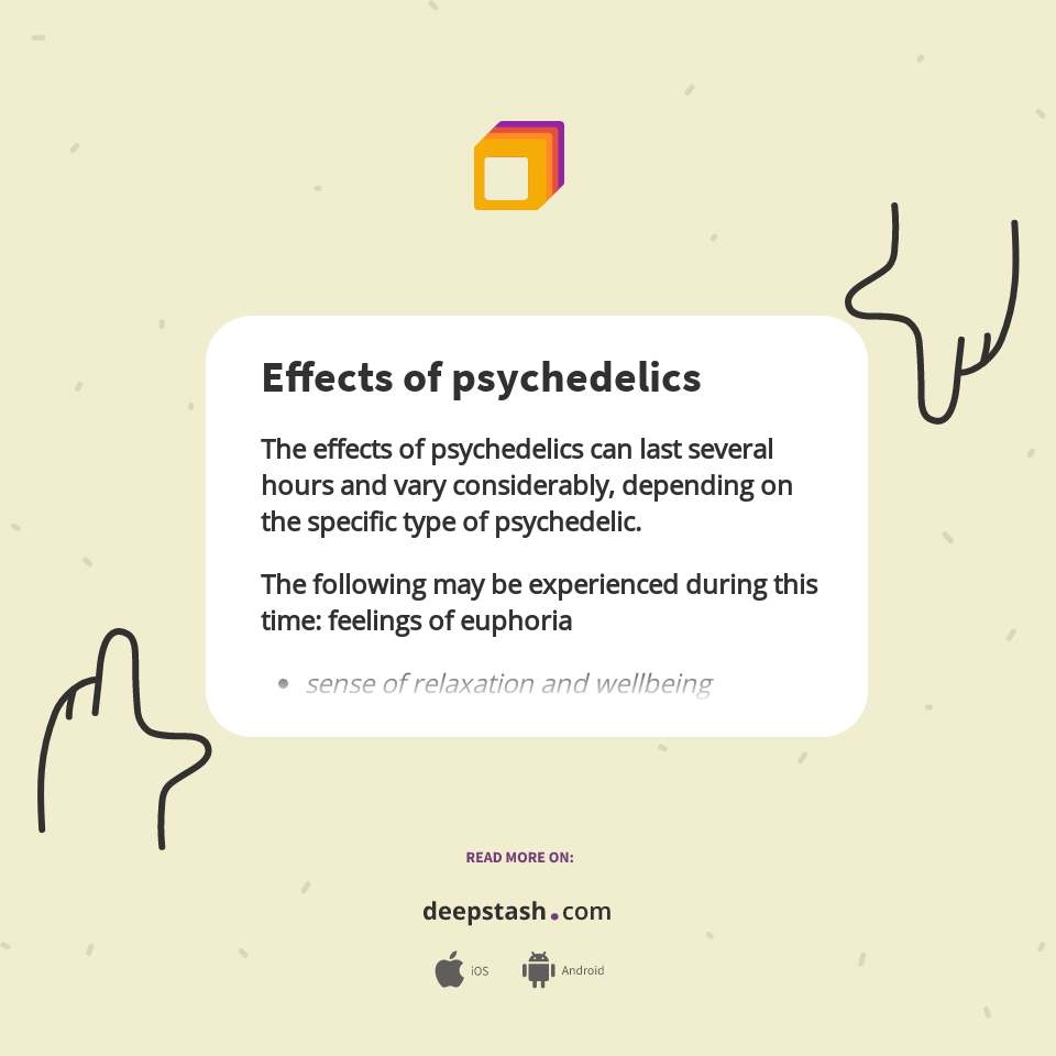Effects of psychedelics - Deepstash