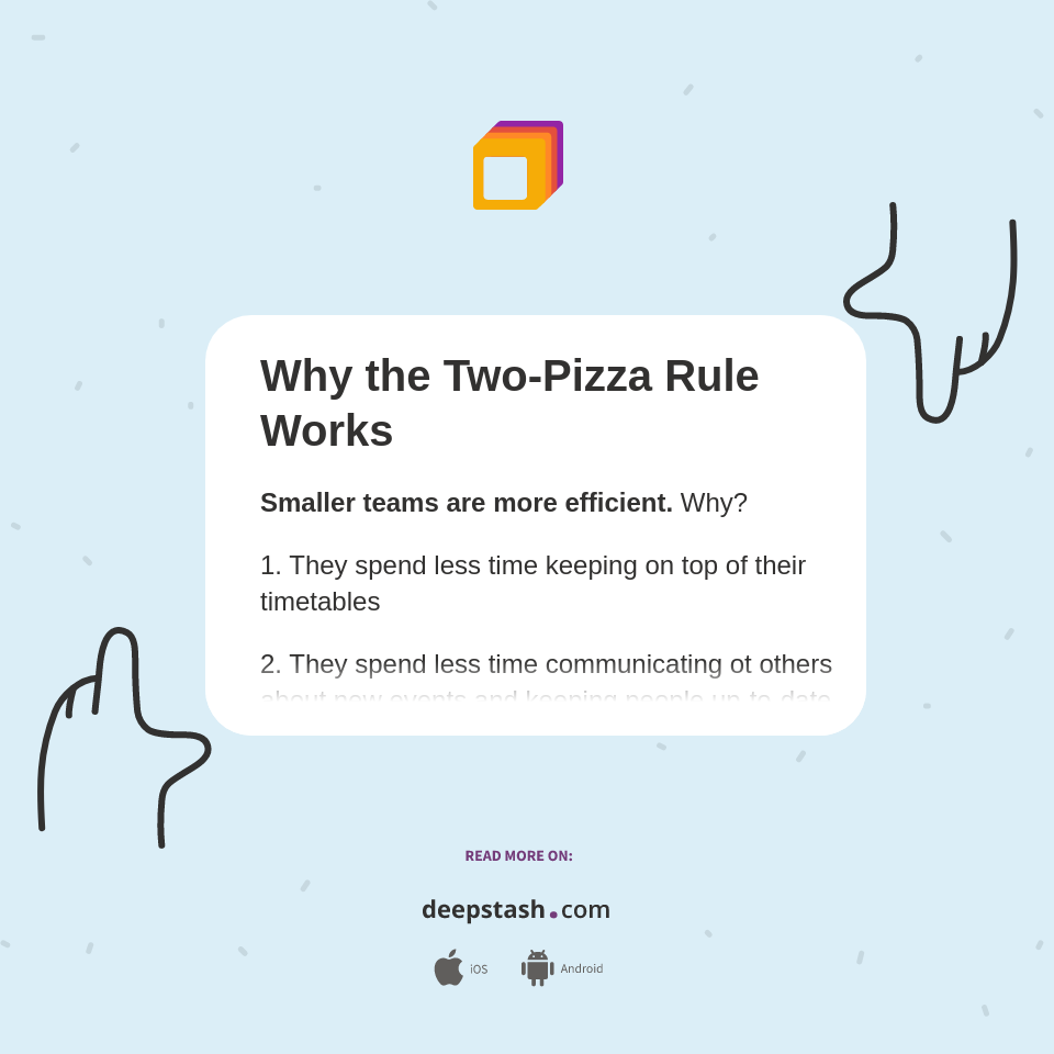 Why the Two-Pizza Rule Works - Deepstash