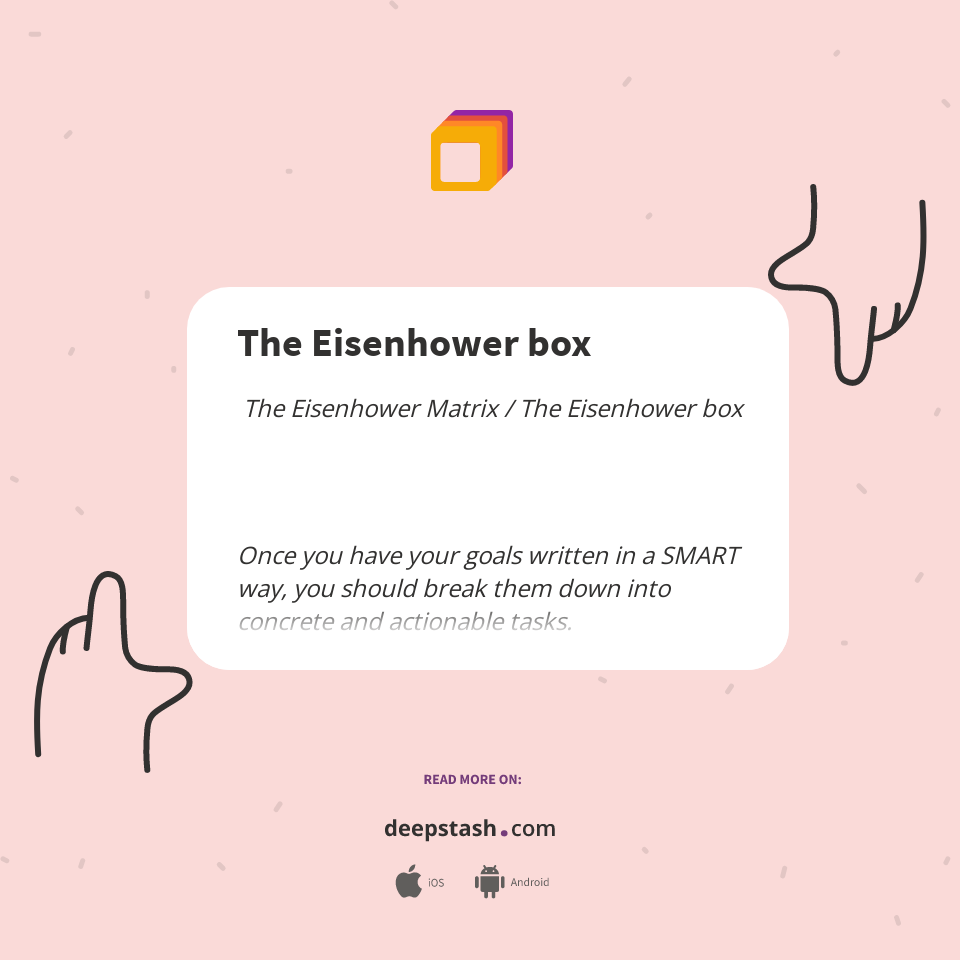 The Eisenhower box - Deepstash