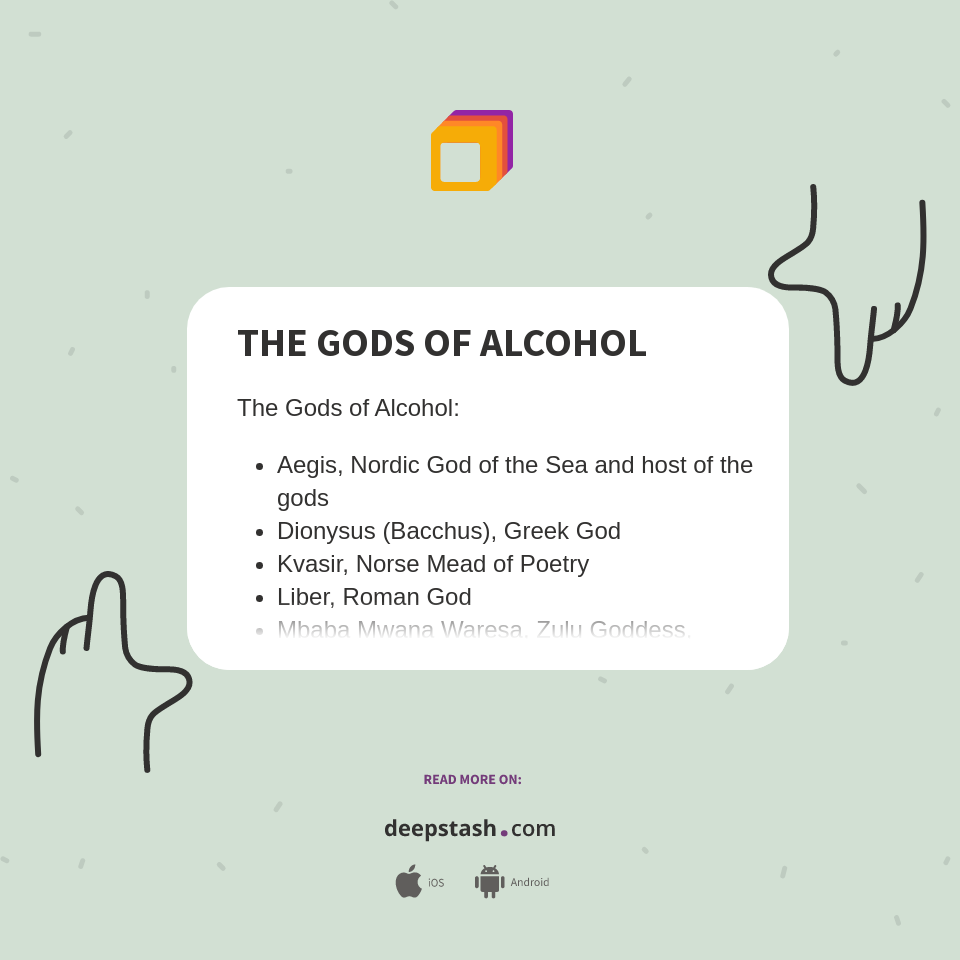 THE GODS OF ALCOHOL - Deepstash