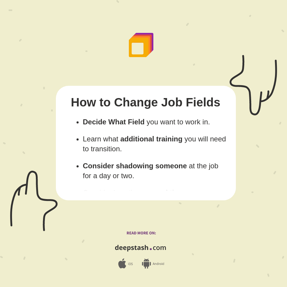 How to Change Job Fields - Deepstash